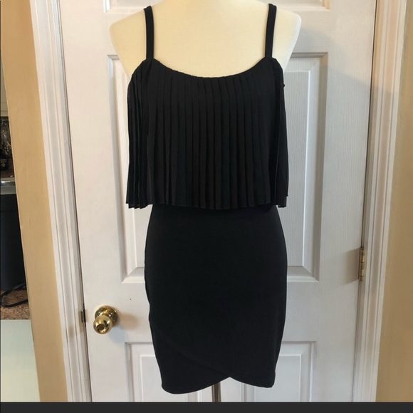 Material Girl | Dresses | Lbd Bnwt Black Mini Dress M Strappy Back ...